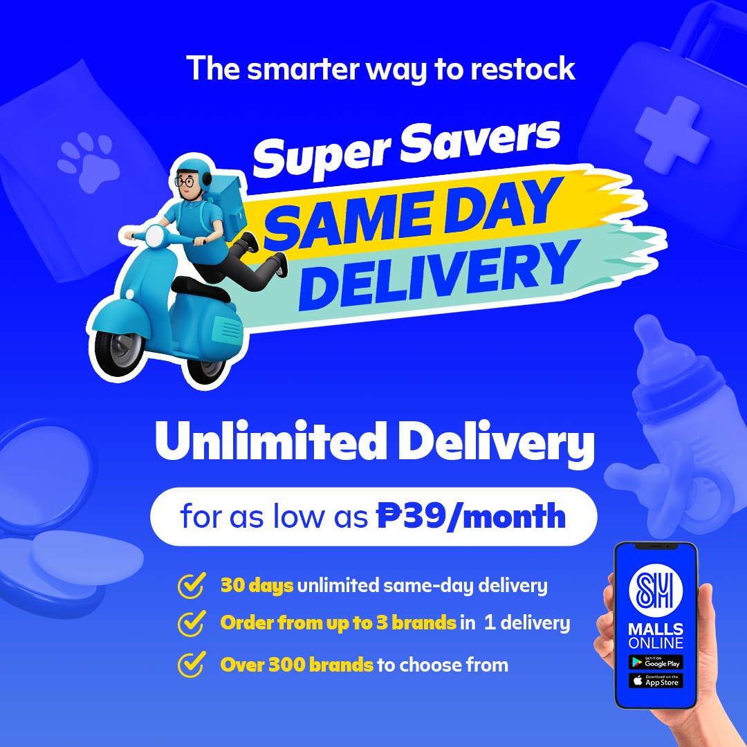 UNLIMITED FREE Same Day Delivery SM Malls Online UNLIMITED FREE Same Day Delivery SM Malls Online